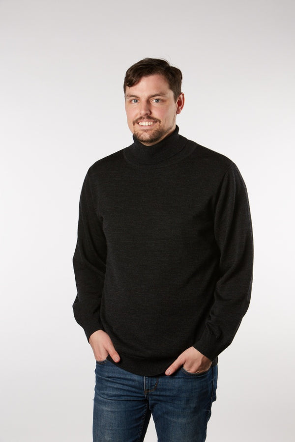 FINE KNIT PURE MERINO WOOL SKIVVY ANSETT KNITWEAR - Knit-On Australia